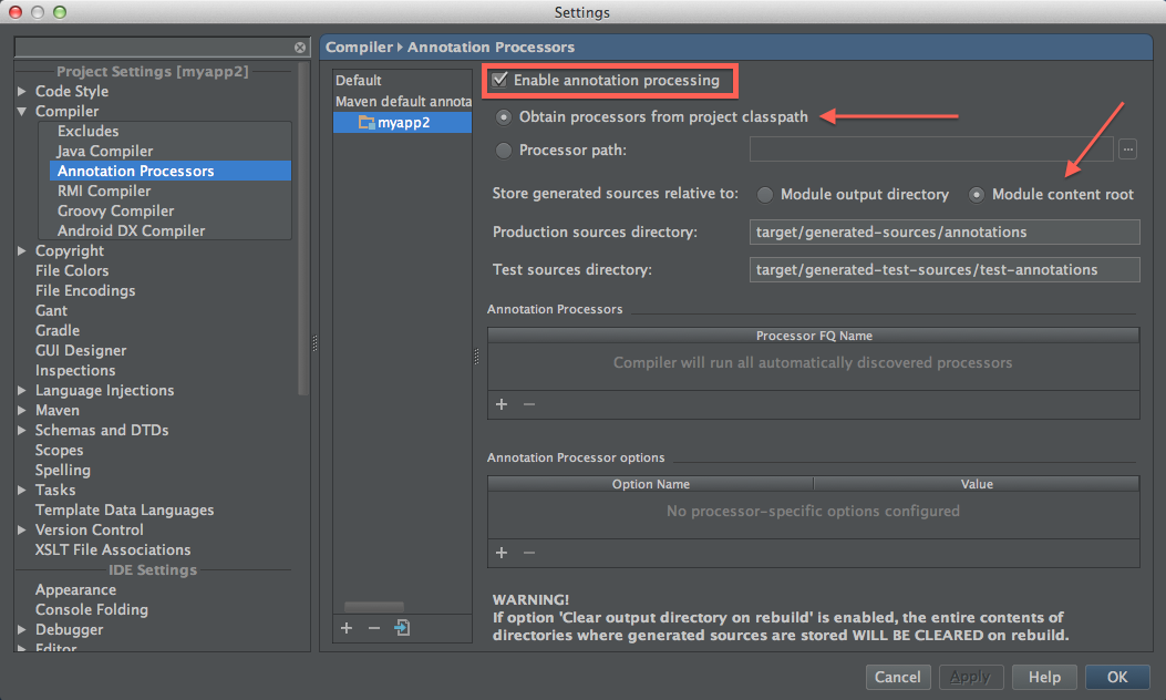 Using Annotation Processor In IDE